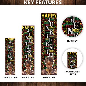 Juneteenth Porch Sign | Juneteenth Outdoor Decor | Multi Sizes ...