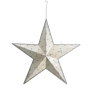 36in White Led Light up Metal Barn Star - Etsy