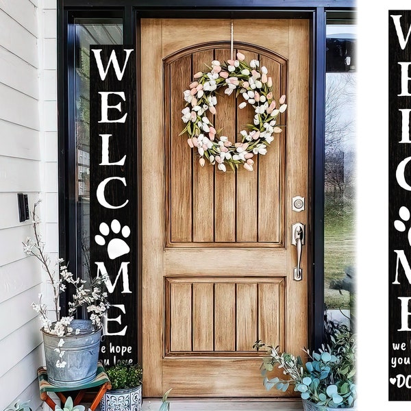Dog Welcome Sign - Etsy