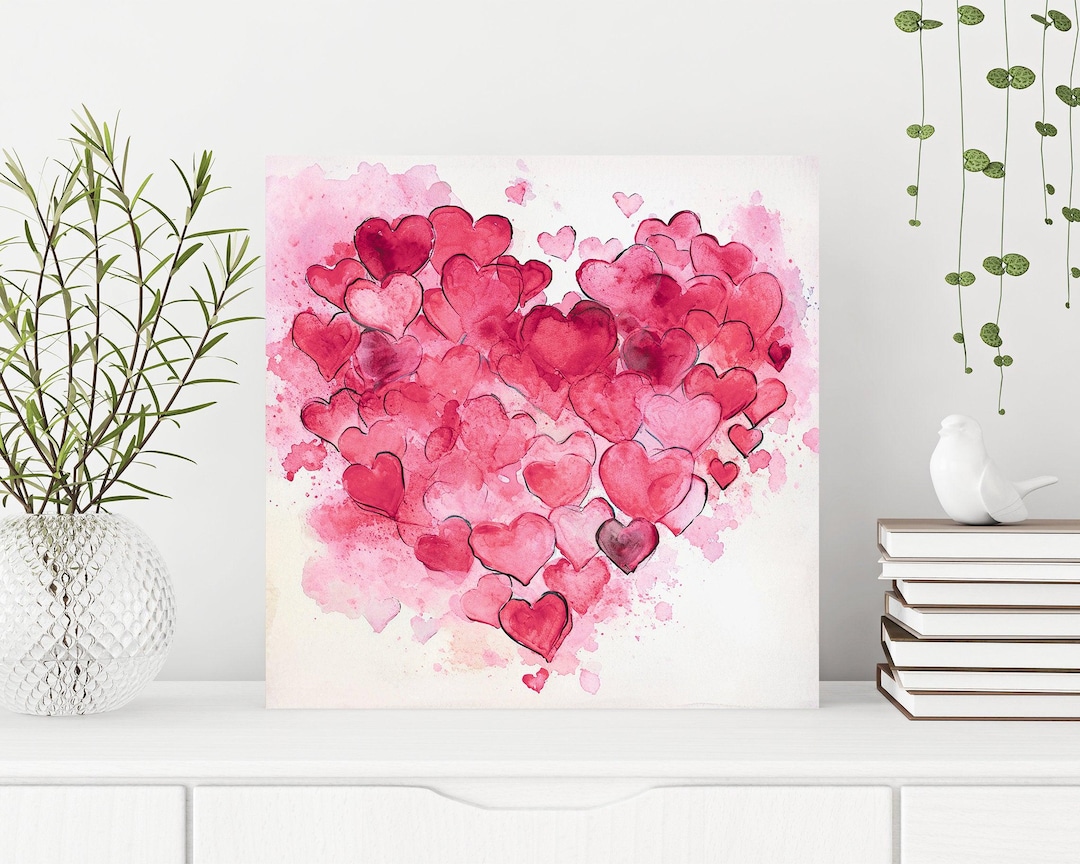 12in Valentine's Day Decor Art, UV Print Wall Decor, Celebration ...