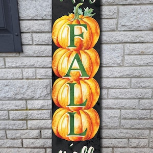 36in happy Fall Y'all Wooden Porch Sign Seasonal Front Door Decor for ...