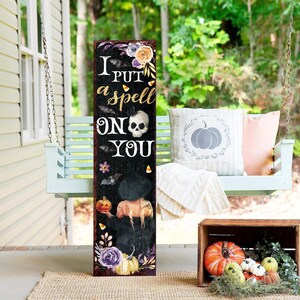36in I Put a Spell on You Halloween Porch Sign - Front Porch Halloween ...