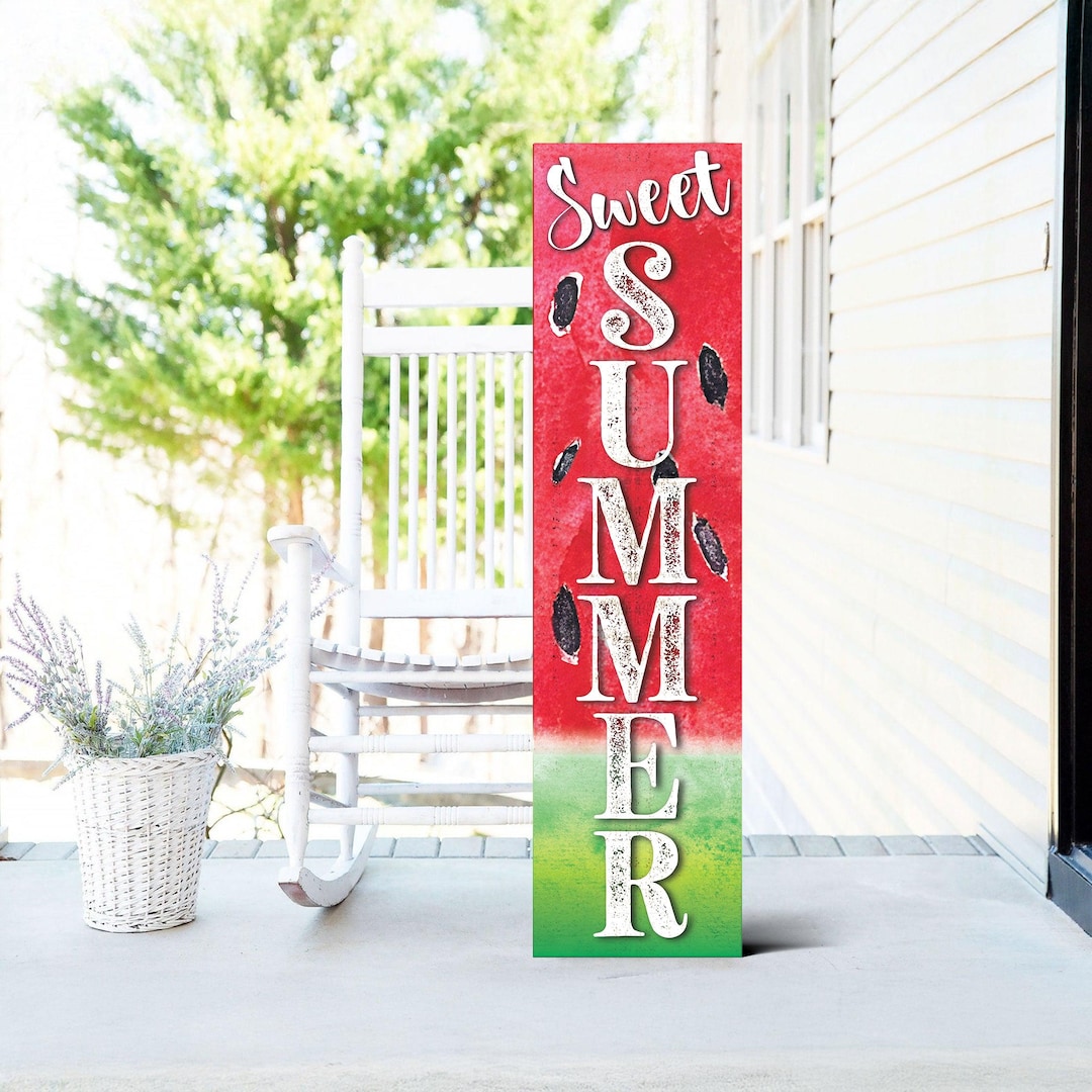 Sweet Summer Watermelon Porch Sign | 3 Sizes Available | Perfect Summer ...