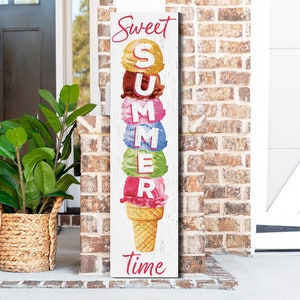 Sweet Summer Time Ice Cream Porch Sign 36 X 9.25 - Etsy