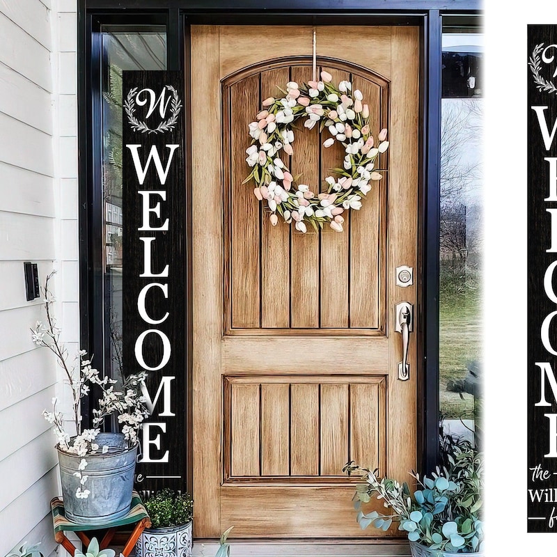 Wooden Everyday Welcome - Etsy