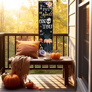 36in I Put a Spell on You Halloween Porch Sign - Front Porch Halloween ...