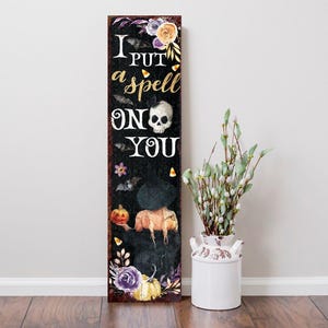 36in I Put a Spell on You Halloween Porch Sign - Front Porch Halloween ...