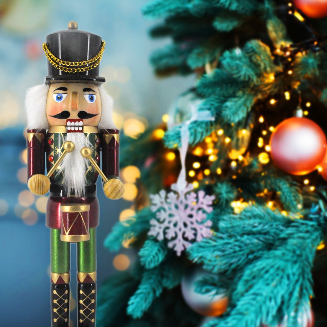 14IN Drum Nutcracker, Festive Nutcracker Figures Decoration - Etsy