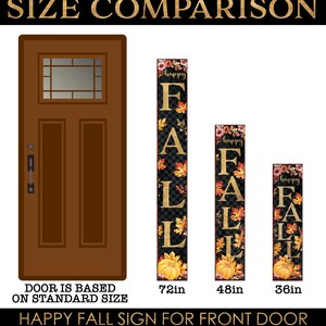 Fall Porch Sign Front Porch Fall Welcome Sign With Vintage Autumn ...