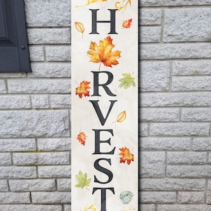 36in harvest Fall Porch Sign Front Door Decor for Autumn Celebrations ...