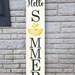 48in hello Summer With Lemon Pattern Wooden Porch Sign Perfect for ...