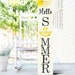 48in hello Summer With Lemon Pattern Wooden Porch Sign Perfect for ...