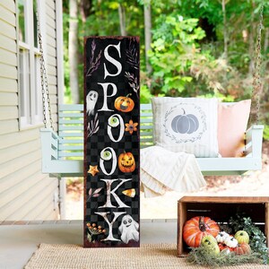 36in Spooky Halloween Porch Sign Front Porch Halloween - Etsy