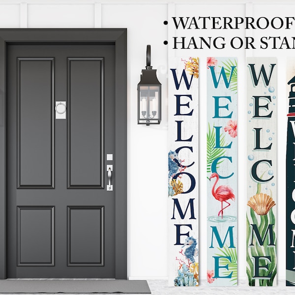 Outdoor Coastal Welcome Sign - Etsy