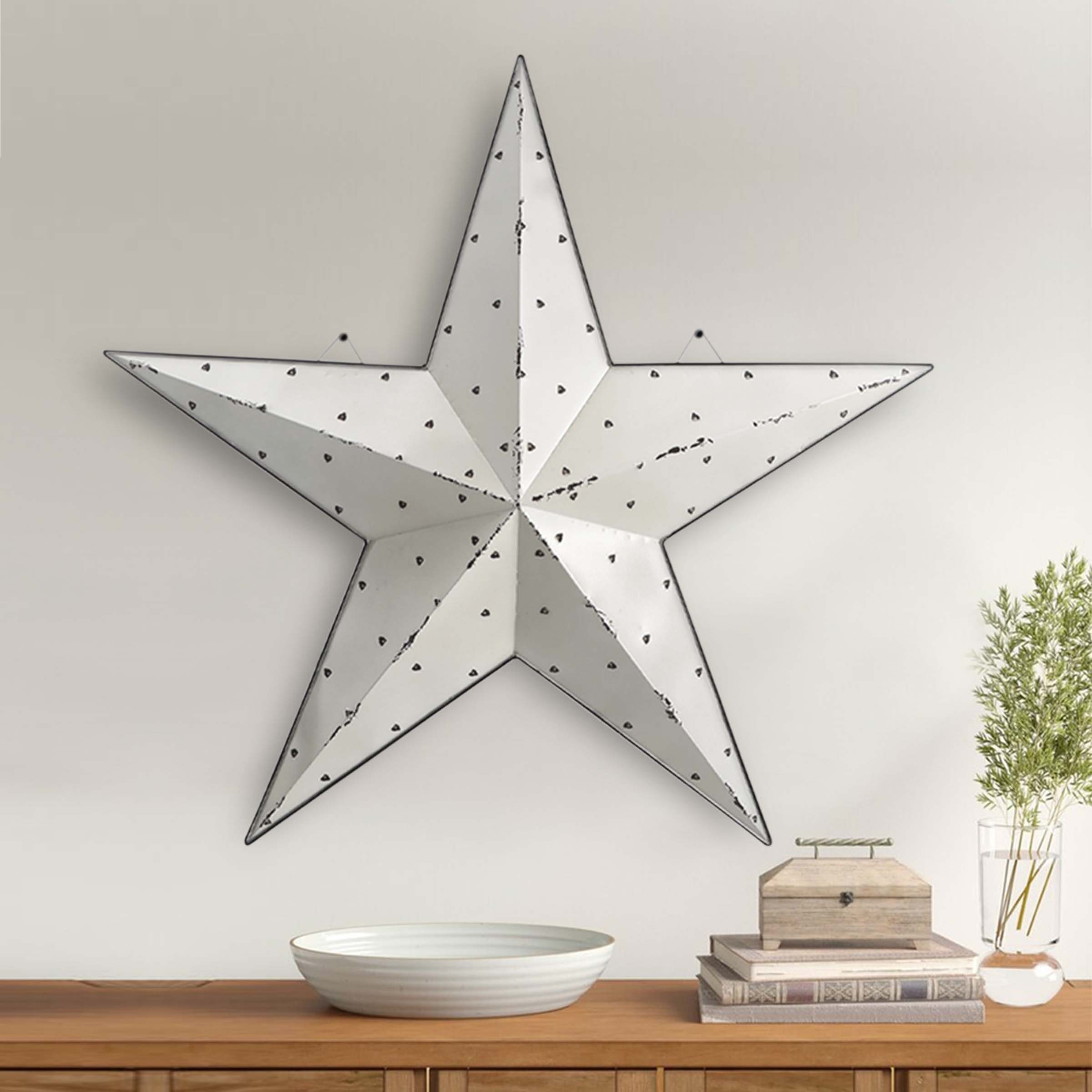 36in White Led Light up Metal Barn Star - Etsy