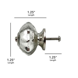 Mercury Glass Scallop Cabinet Knobs 6 Pack Knobs for Cabinets and ...