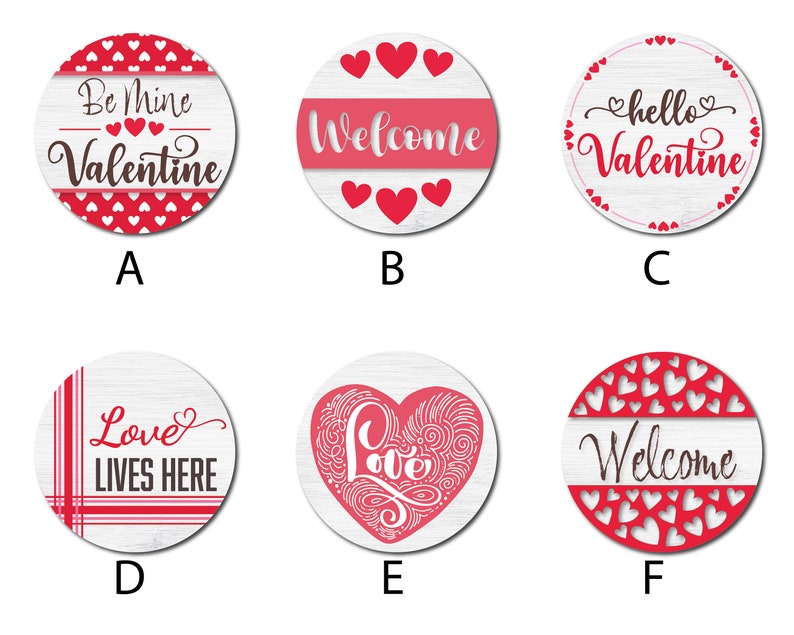 Valentine Welcome Sign Door Hanger Valentines Day Decor - Etsy