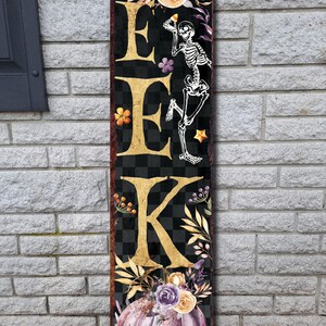36in eek Halloween Porch Sign Front Porch - Etsy