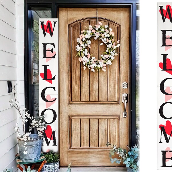 Welcome Sign for Front Porch Standing - Etsy