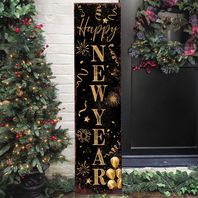 Happy New Year Sign - Etsy