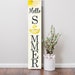 48in hello Summer With Lemon Pattern Wooden Porch Sign Perfect for ...