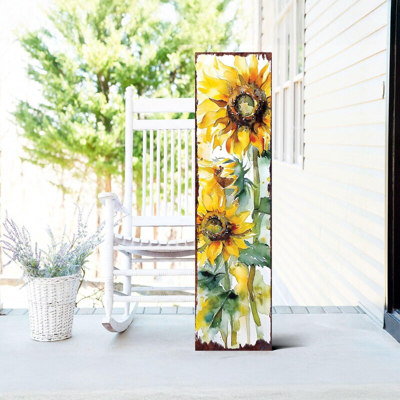 Sunflower Wood Sign - Etsy