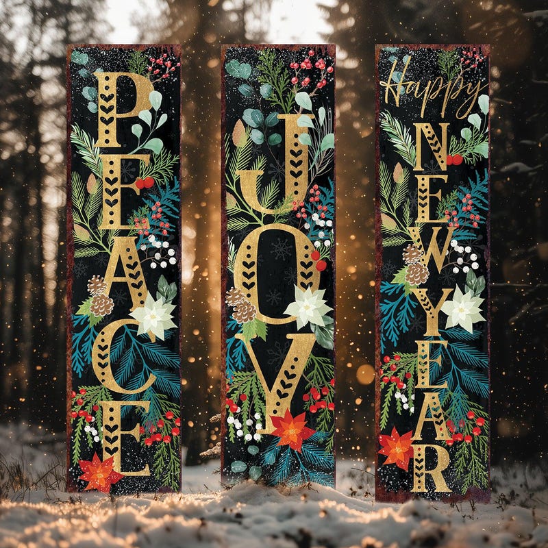 Porch Holiday Sign Peace - Etsy