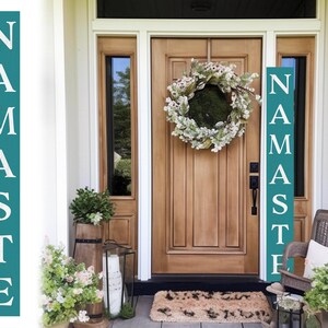 72in Ocean Color Outdoor Namaste Sign - UV Protected, Sealed, Foldable ...