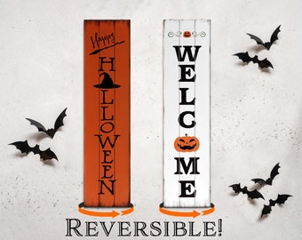 Halloween Welcome Door Sign - Etsy