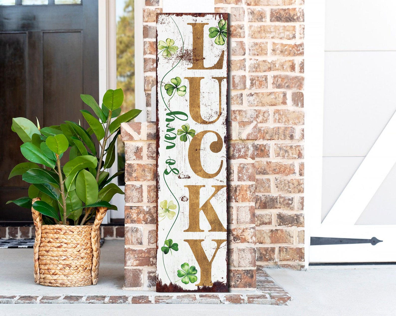 36-inch Rustic Modern Farmhouse Entryway St. Patrick's Day 'so Very ...