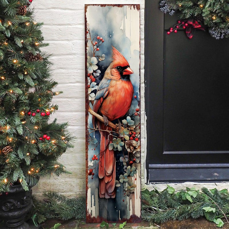 Red Cardinal Porch Sign - Etsy