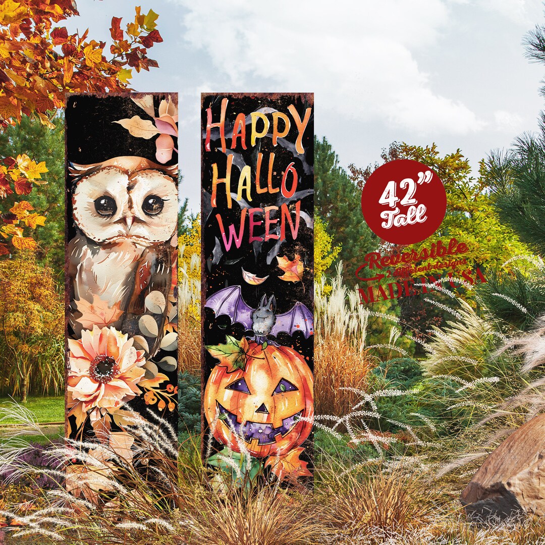 42-inch Fall & Halloween Garden Stake Perfect for Outdoor Decor ...