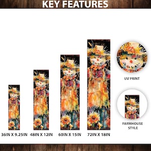 Fall Scarecrow Porch Sign - Front Porch Fall Plaque With Harvest ...