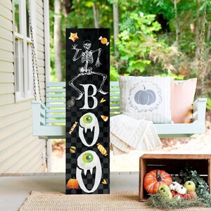 36in boo Halloween Porch Sign Front Porch - Etsy