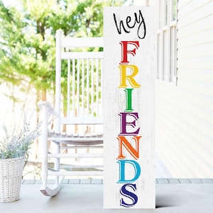 36in "hey Friends" Teacher Appreciation Porch Sign, Classroom Decor ...