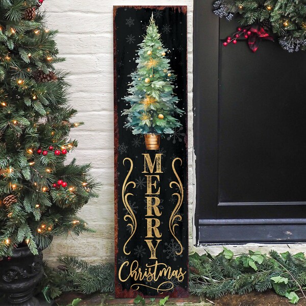 Merry Christmas Sign for Front Porch - Etsy
