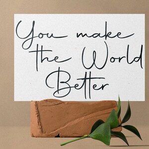 You Make the World Better - 7.5x5in Wooden Wall Decor - Inspirational ...