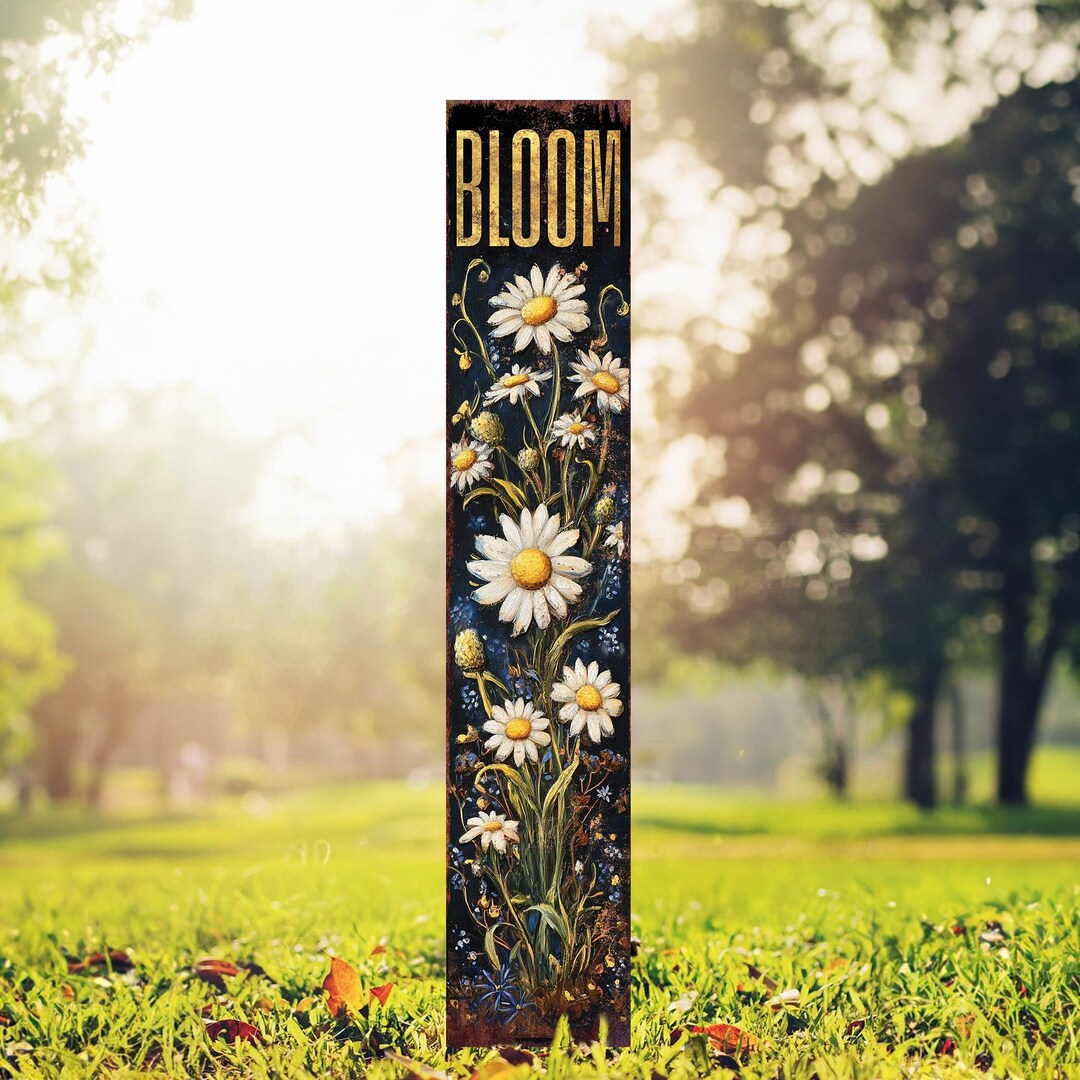 Summer Wildflower Bloom Garden Stake – Floral Yard Sign for Outdoor ...