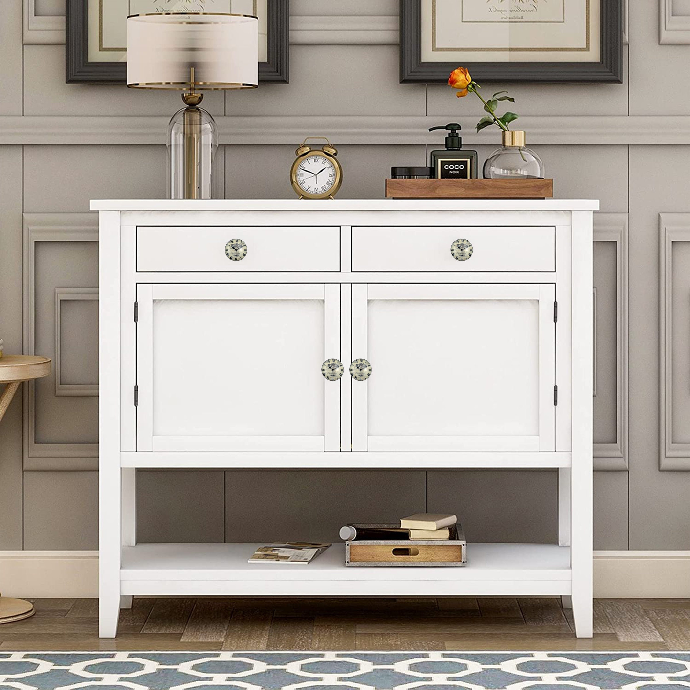 Ceramic Clock Face Cabinet Knobs 6 Pack Knobs for Cabinets and - Etsy