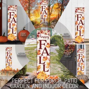 Fall Porch Sign - Front Porch Fall Welcome Sign With | Autumn ...