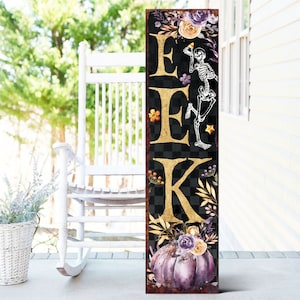 36in eek Halloween Porch Sign Front Porch - Etsy