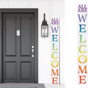 LGBT Welcome Sign for Front Door Porch Welcome Giant Board Decor, 72in ...