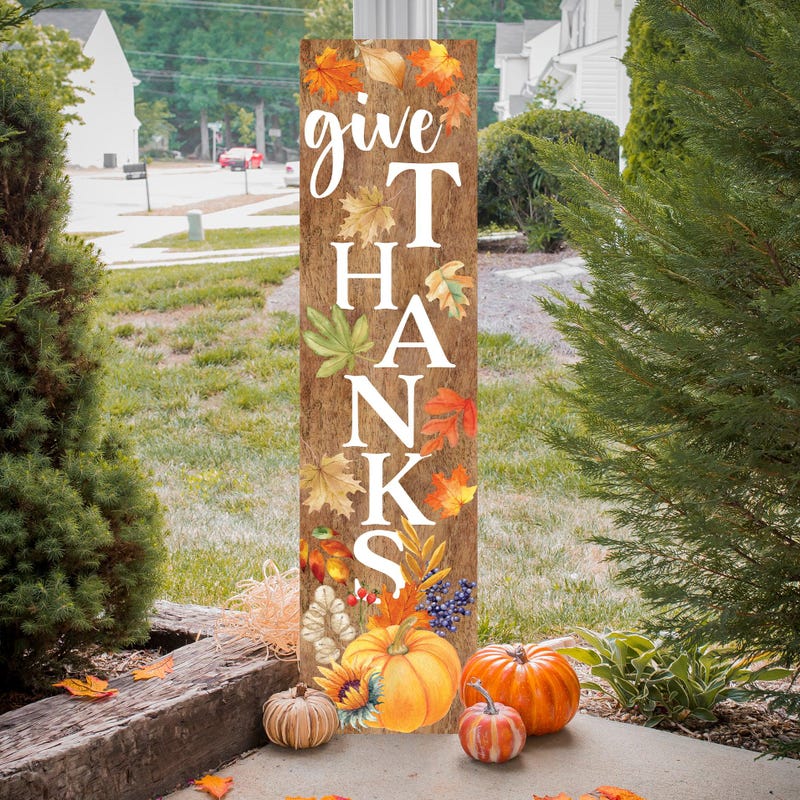 Give Thanks Sign - Etsy