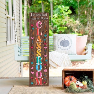 36in Personalized Teacher Name Classroom Door Sign Teacher - Etsy