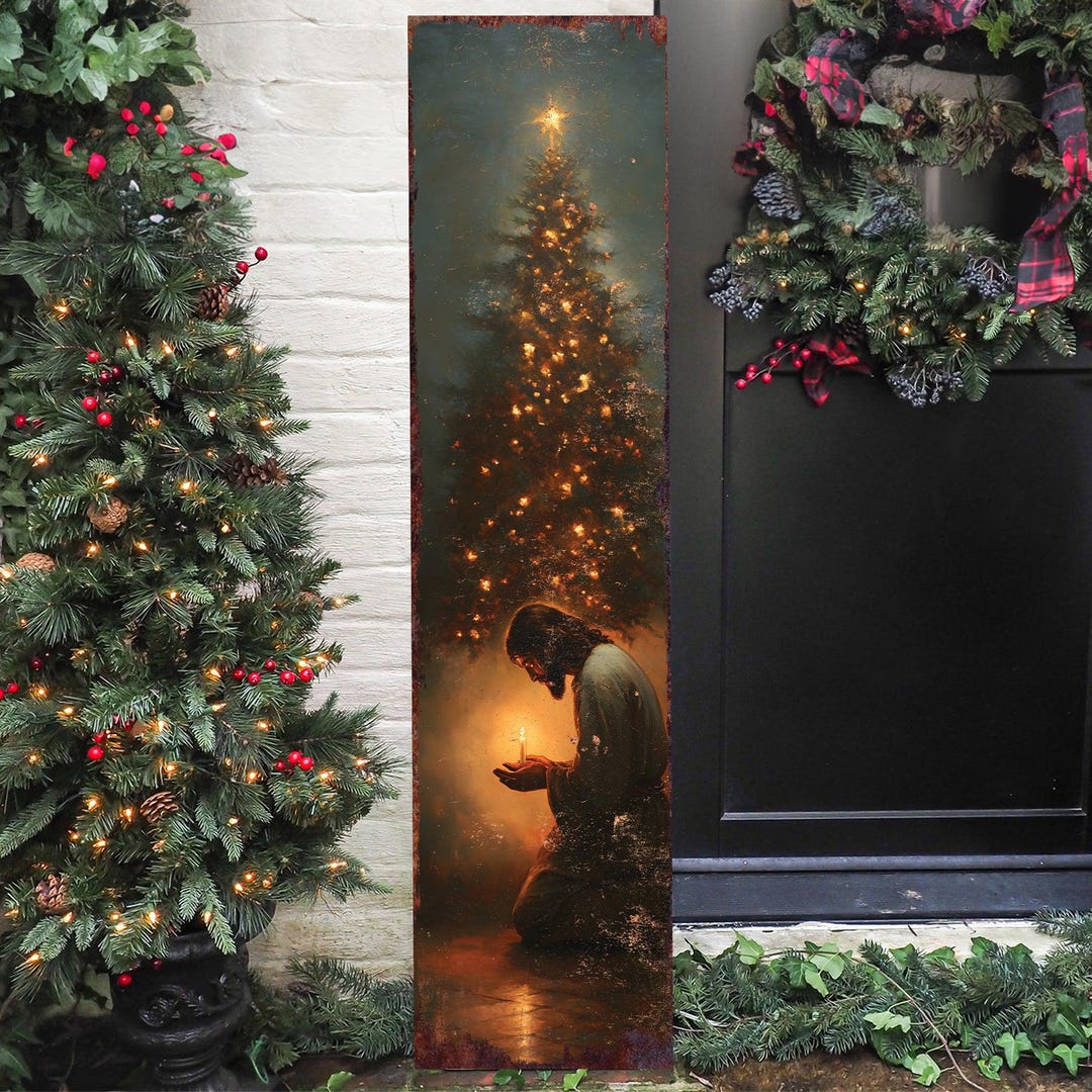 Jesus Christ Prayer Porch Sign | Religious Front Porch Plaque | Holiday ...