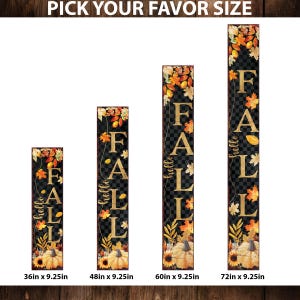 Hello Fall Porch Sign - Front Porch Fall Welcome Sign With Vintage ...