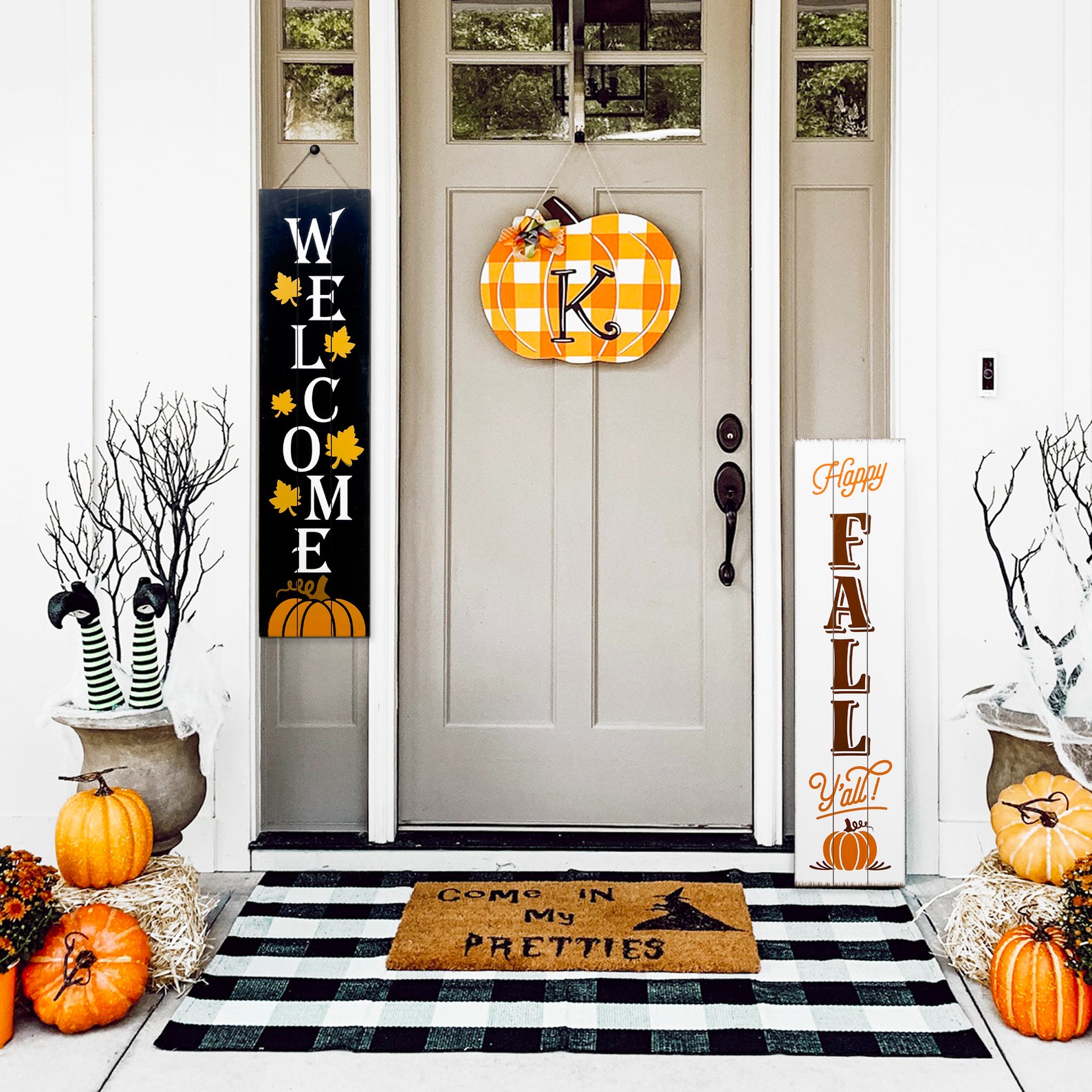 Fall Sign for Home Decor Fall Welcome Sign for Front Door - Etsy