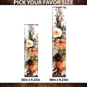 Fall Pumpkin Porch Sign - Front Porch Fall Sign With Vintage Autumn ...