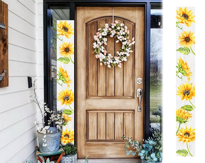 Porch Sign. Welcome Porch Sign. Sunflower Porch Sign. Summer Porch Sign ...