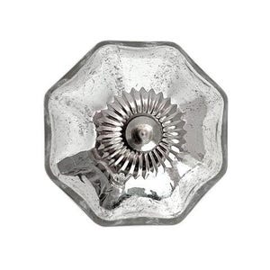 Mercury Glass Scallop Cabinet Knobs 6 Pack Knobs for Cabinets and ...